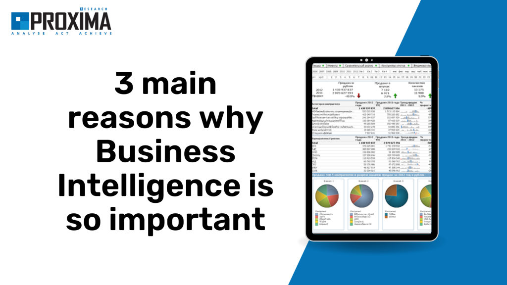 3 main reasons why Business Intelligence is so important | Proxima Research